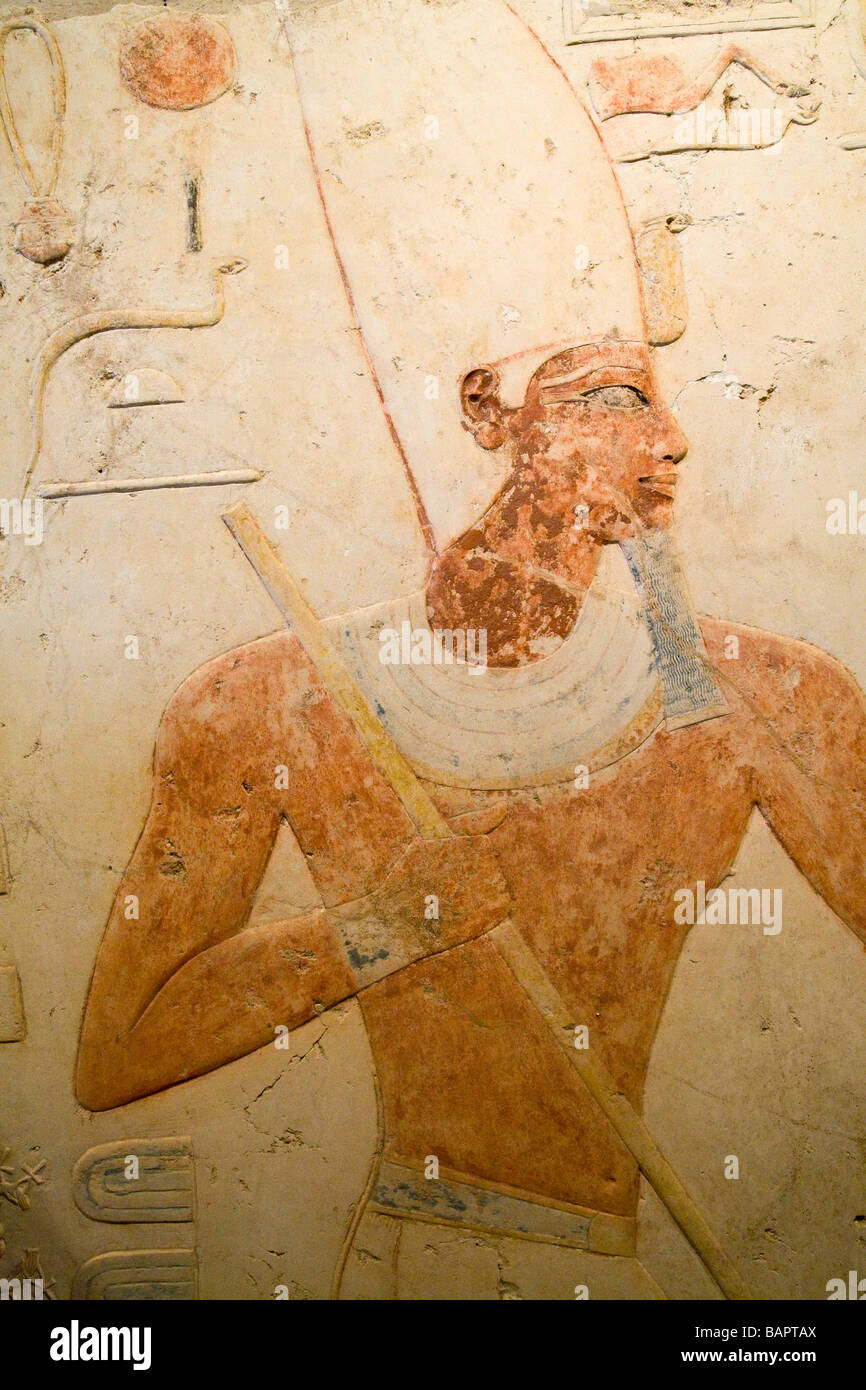 Art work and reliefs from the Mortuary temple of Merneptah on the West ...