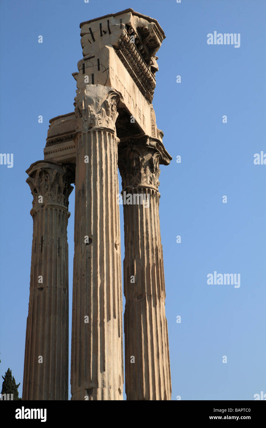 The roman forum and temple of concord hi-res stock photography and ...