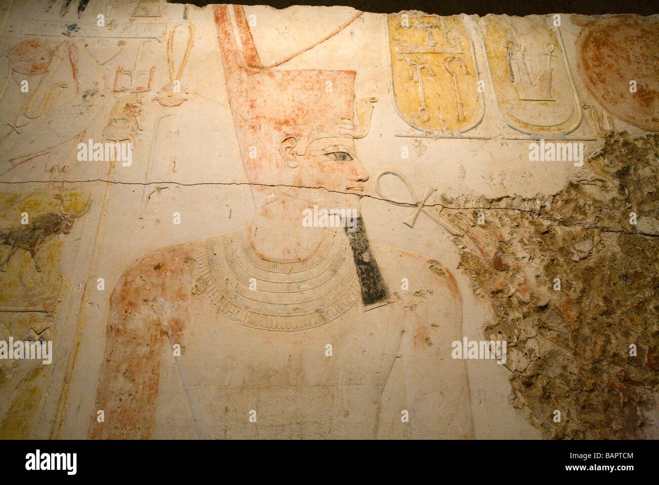 Art work and reliefs from the Mortuary temple of Merneptah on the West ...