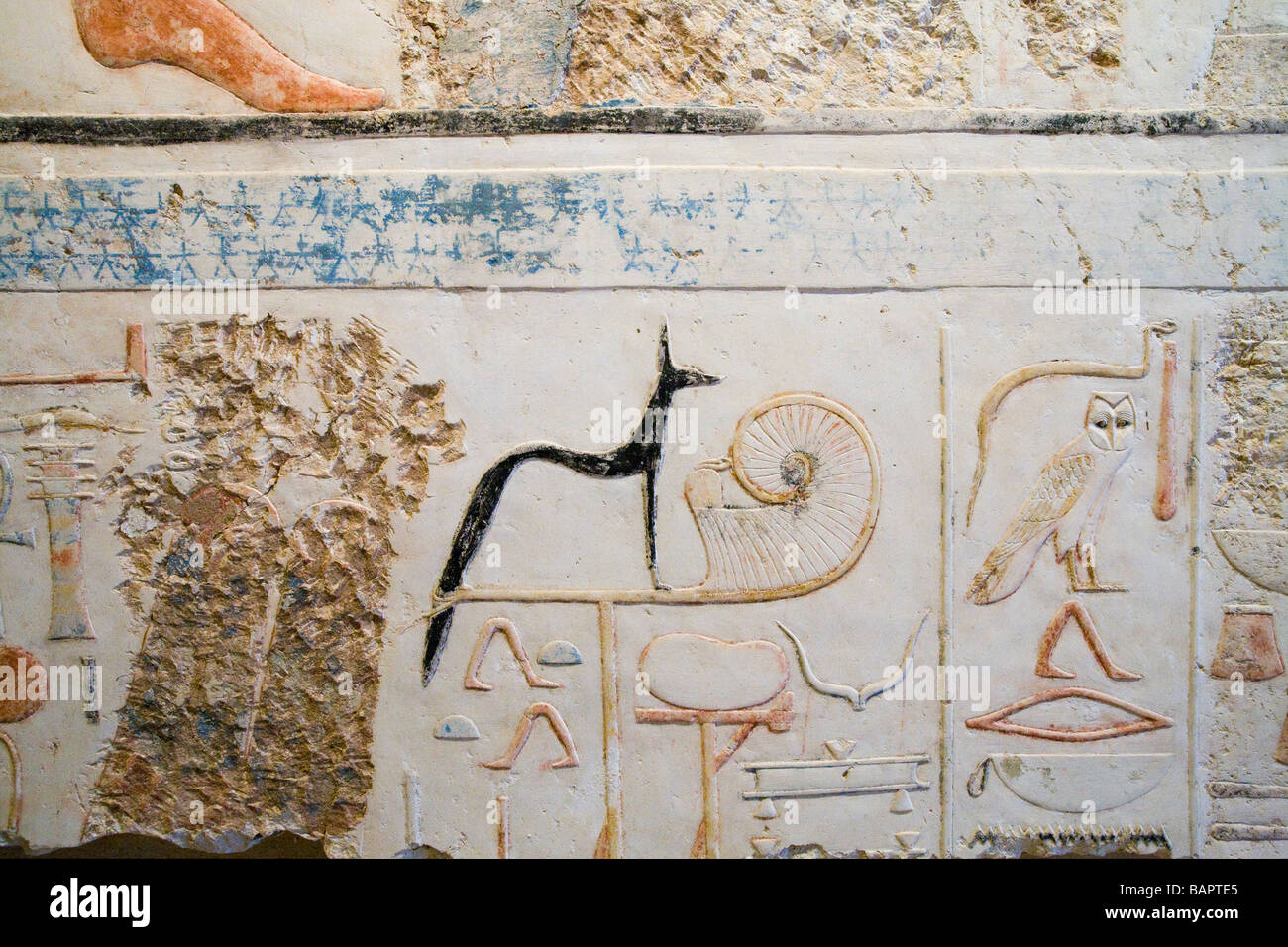 Art work and reliefs from the Mortuary temple of Merneptah on the West ...