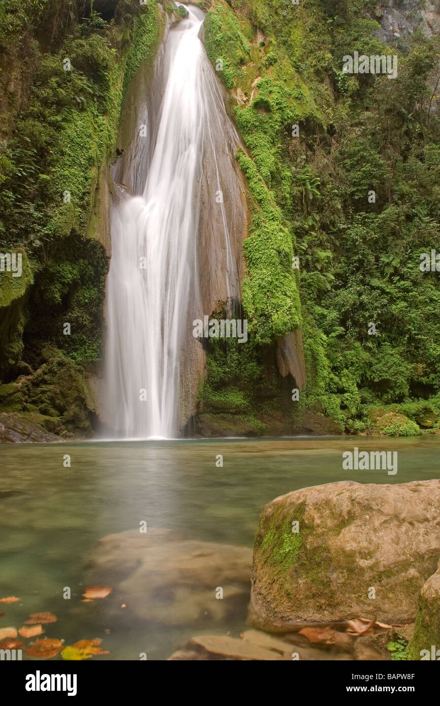 Cascada Chuveje stands 115 feet high surrounded by an old growth ...