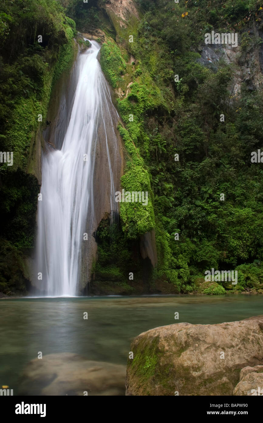 Cascada Chuveje stands 115 feet high surrounded by an old growth ...