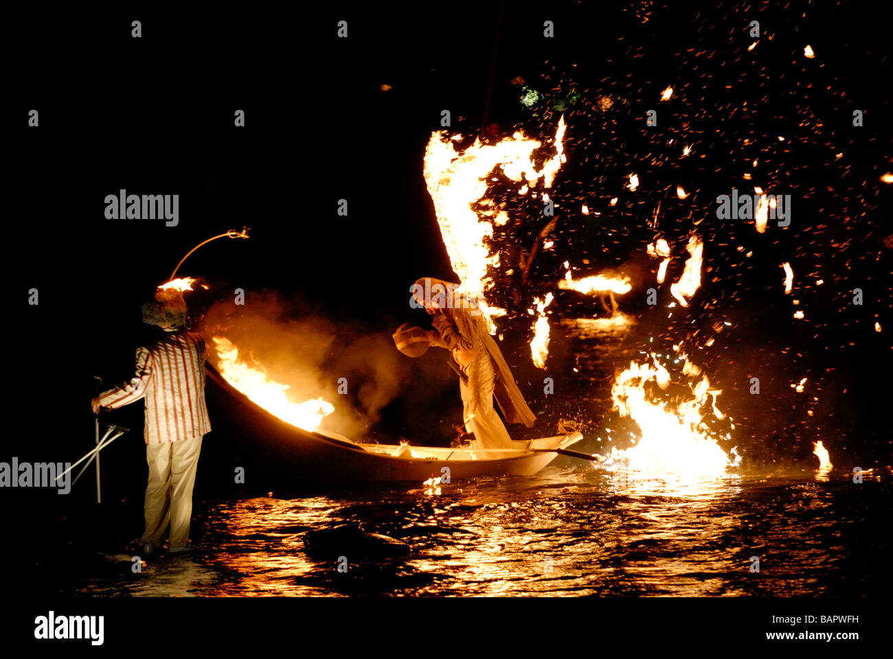 "Water Fools" by French group Ilotopie, performing on the Swan River ...