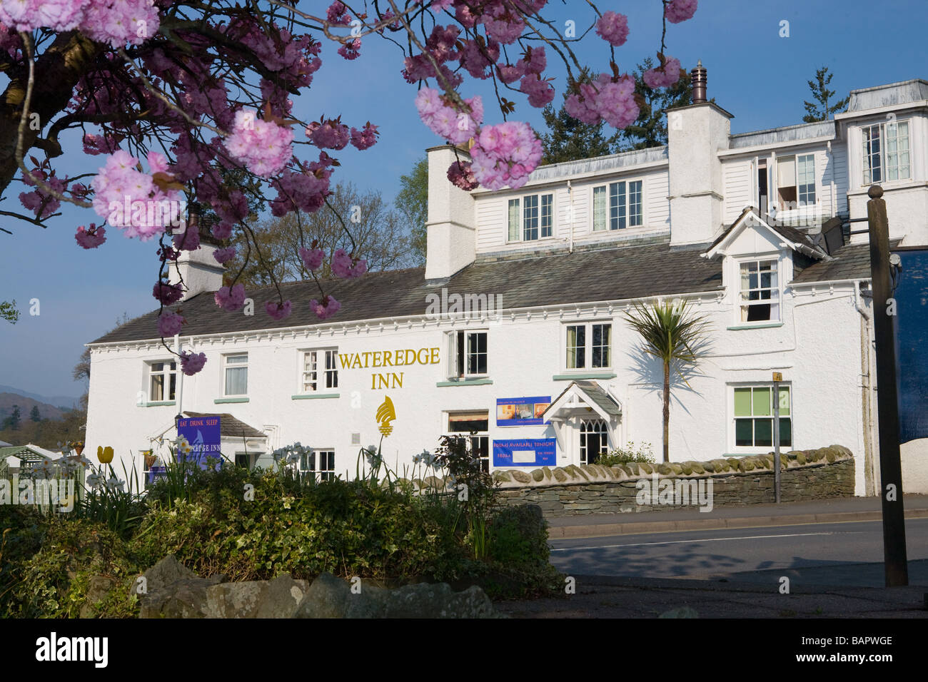 The Wateredge Inn at Ambleside Stock Photo - Alamy