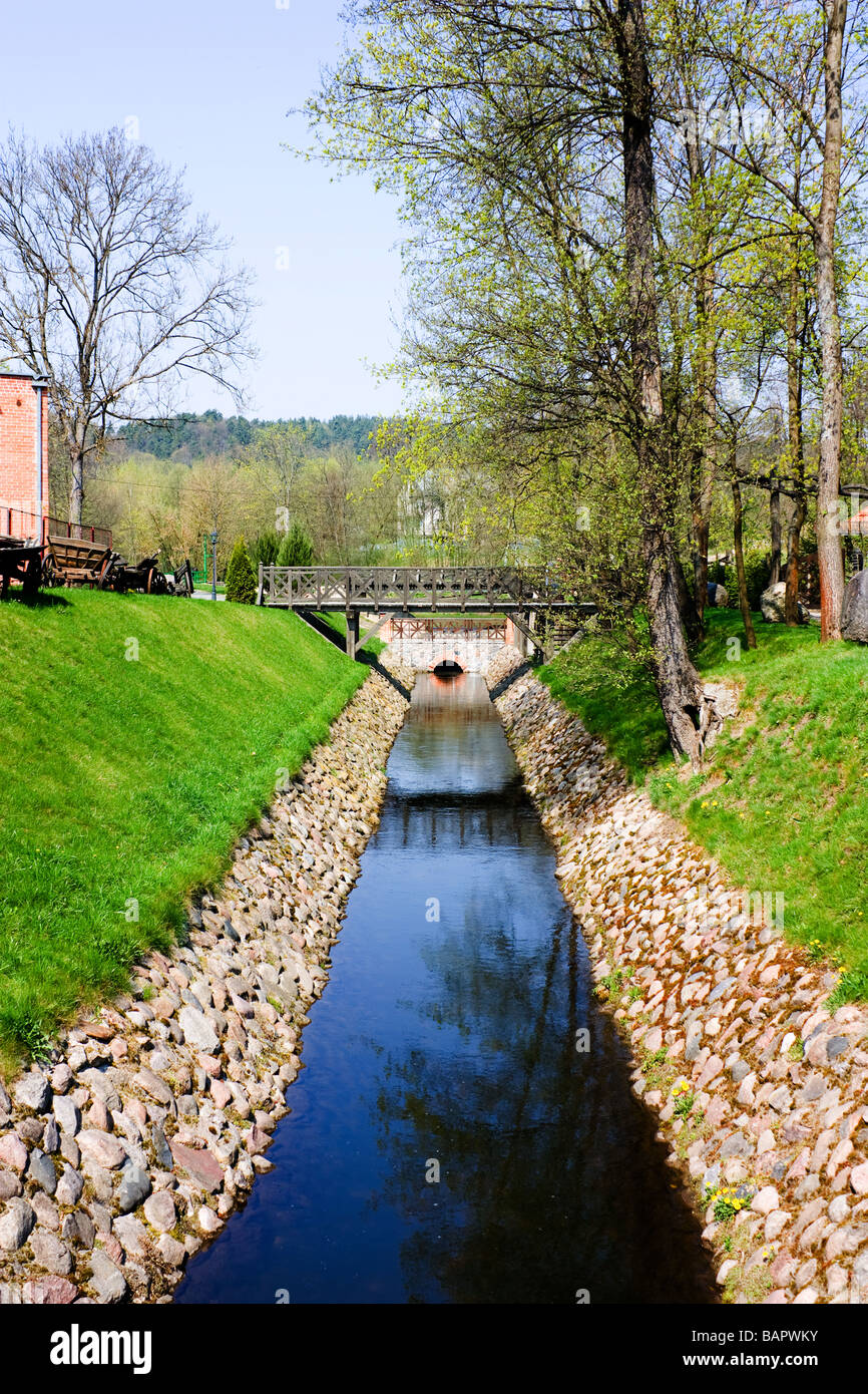 Tranquil water in rural channel hi-res stock photography and images - Alamy