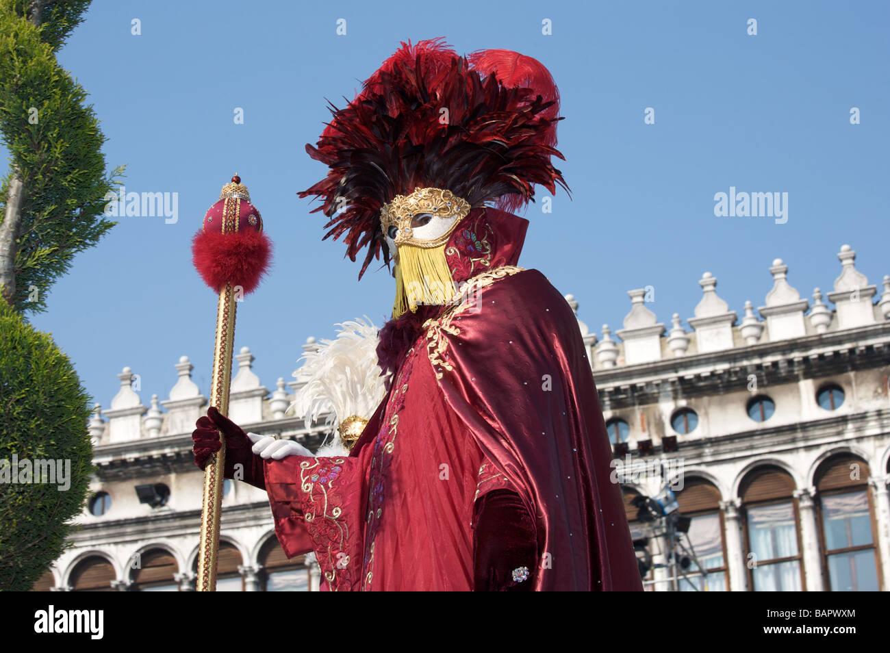 Venetian mask and creative fancy dress at the Carnival in Venice Italy ...