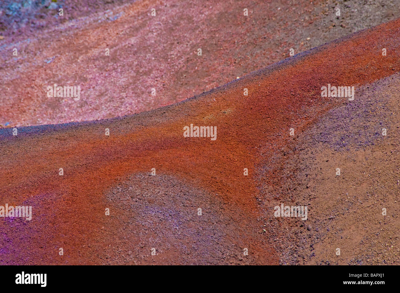 Colored sands at Chamarel Mauritius Stock Photo - Alamy