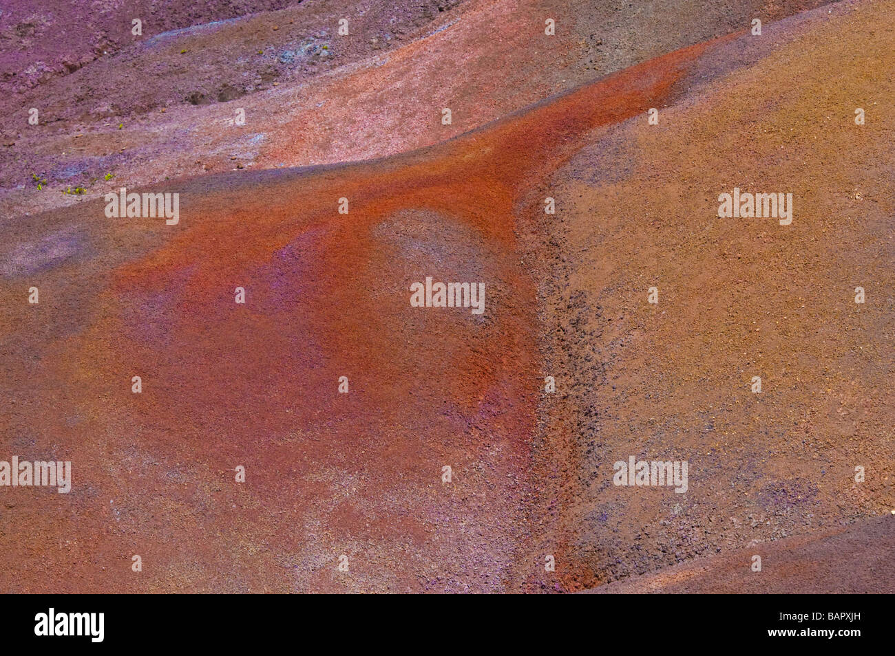 Colored sands at Chamarel Mauritius Stock Photo - Alamy