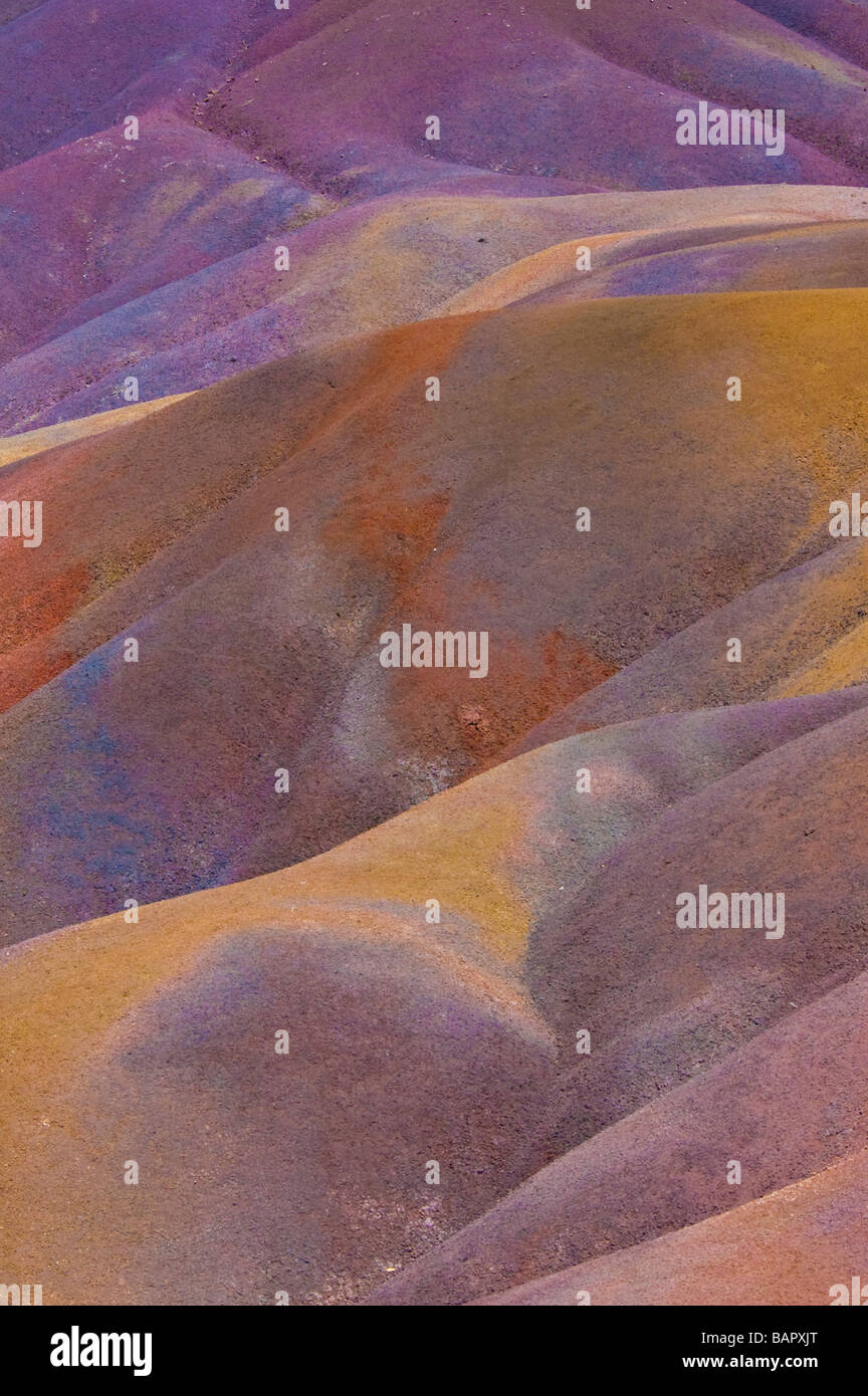 Colored sands at Chamarel Mauritius Stock Photo - Alamy