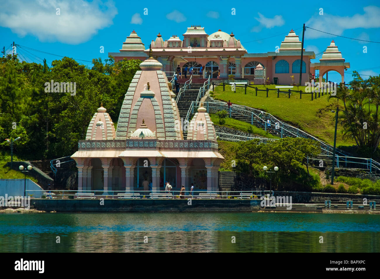 Hindu temple Grand Bassin Mauritius Stock Photo - Alamy