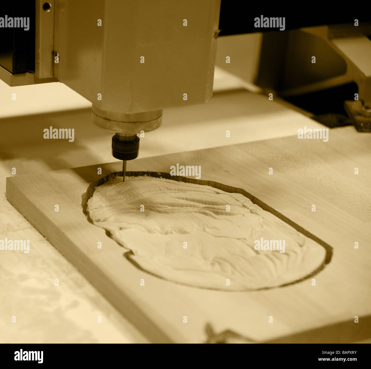 The machine tool for woodcarving Automatic installation for creation of ...