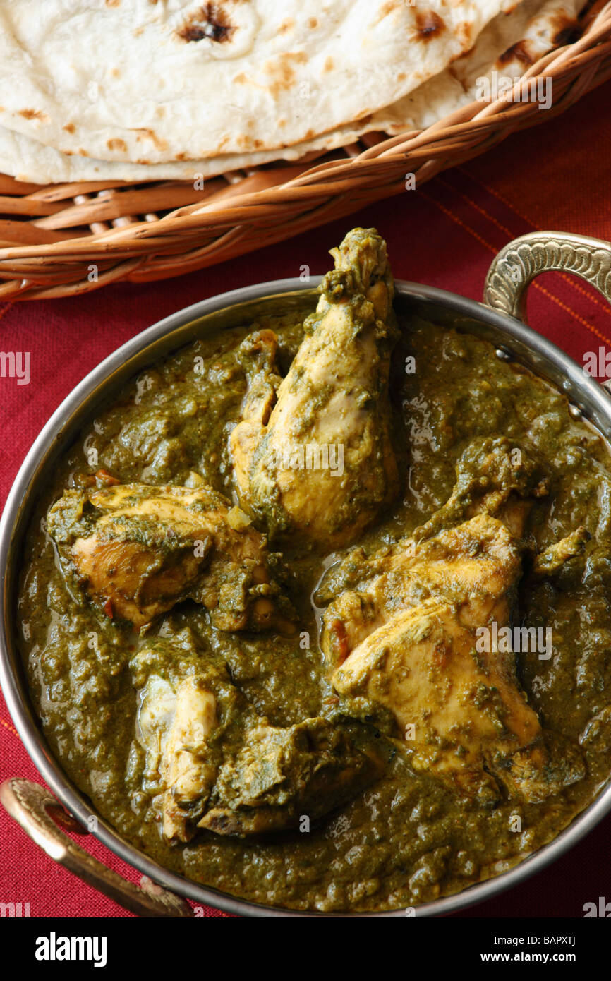 Saag Chicken is a chicken dish which is prepared from cooking with ...