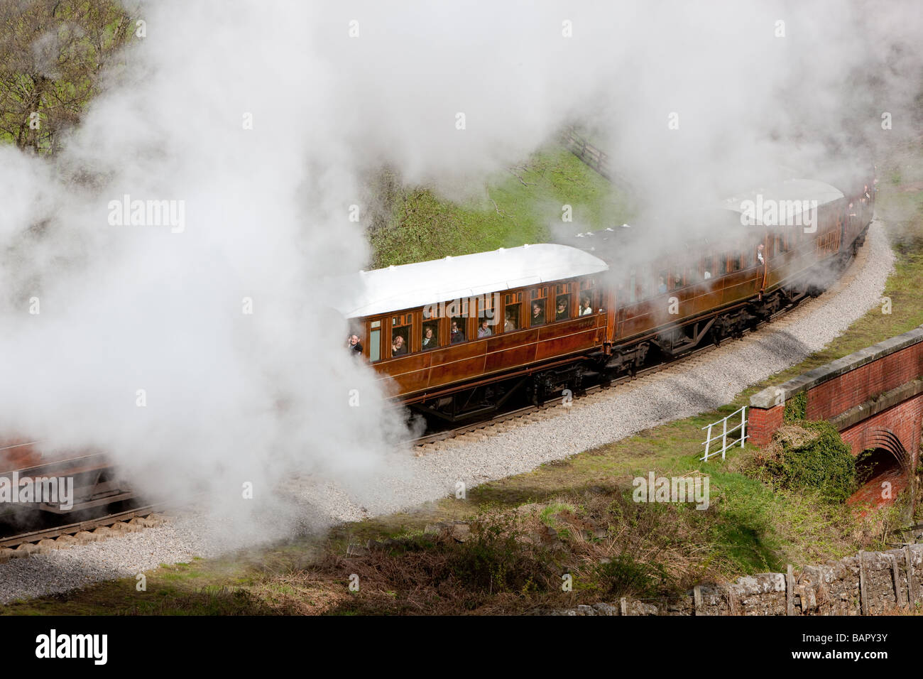 Wooden Train Carriage Stock Photo - Alamy