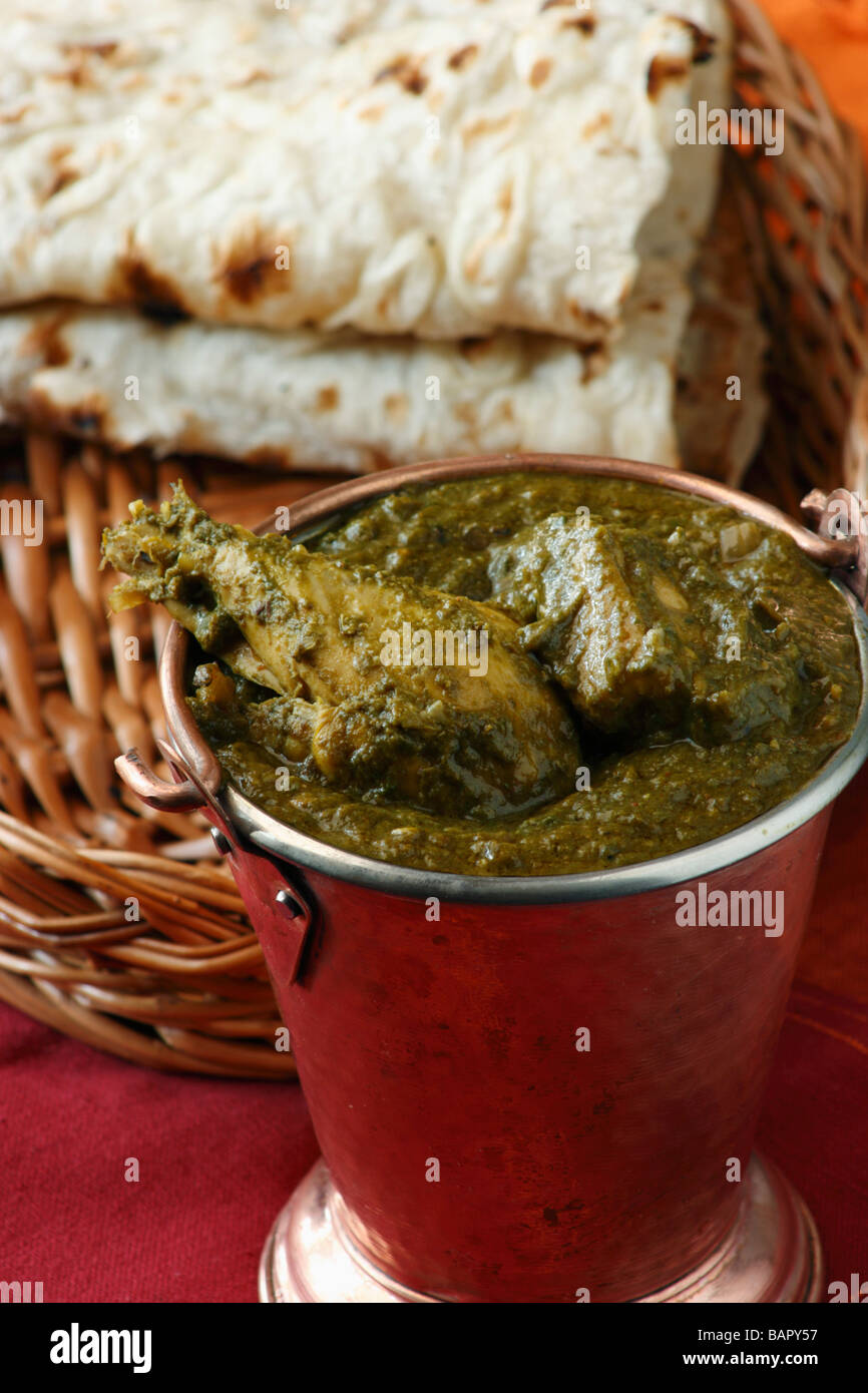 Saag Chicken is a chicken dish which is prepared from cooking with ...