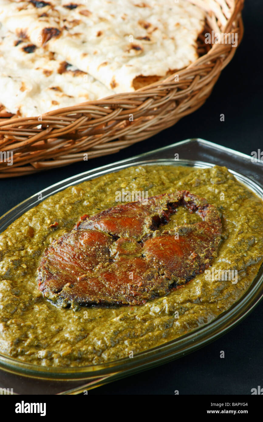 Saag Fish is prepared from Fish cooked in Palak gravy (Spinach) and ...