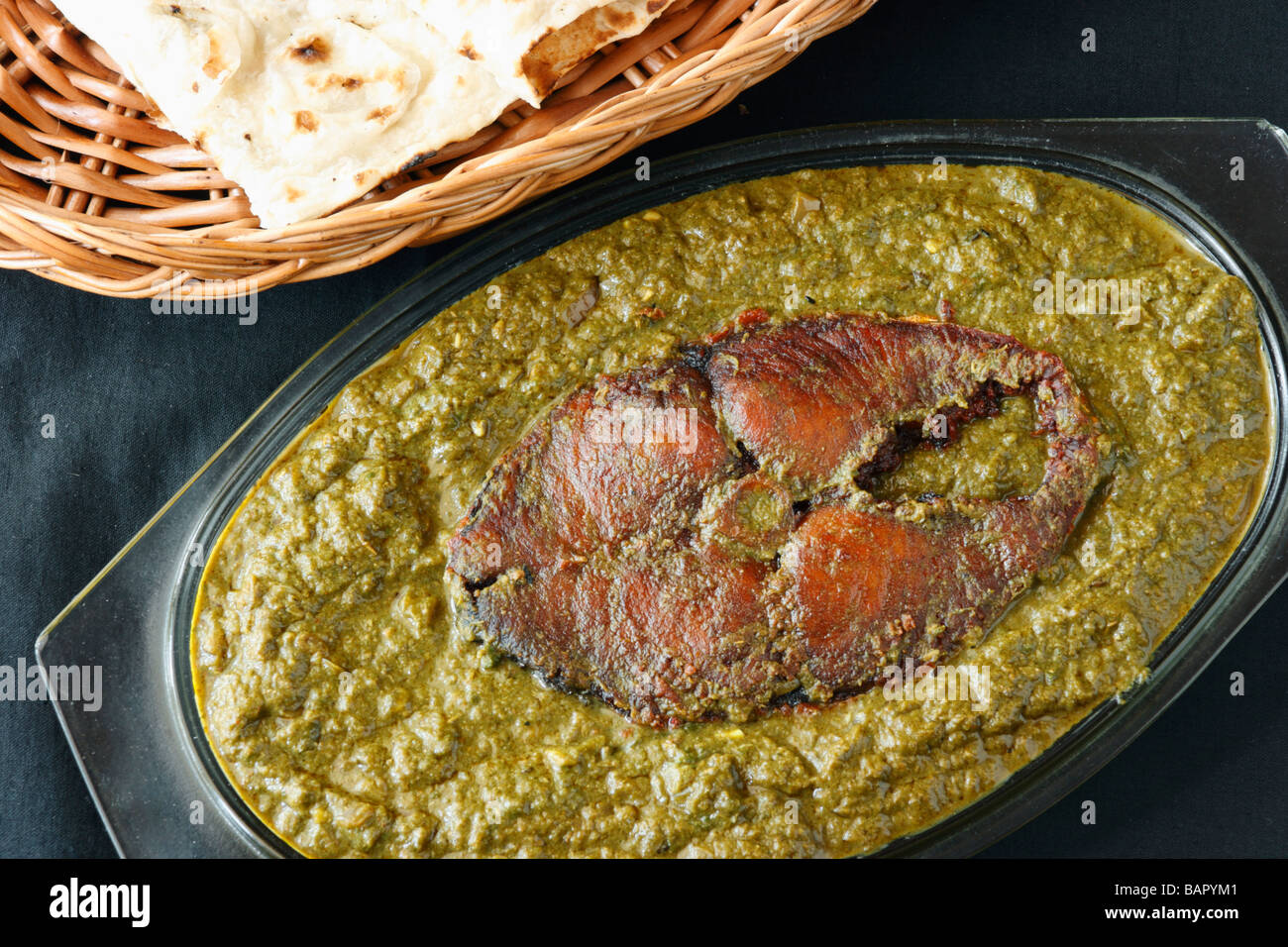 Saag Fish is prepared from Fish cooked in Palak gravy (Spinach) and ...