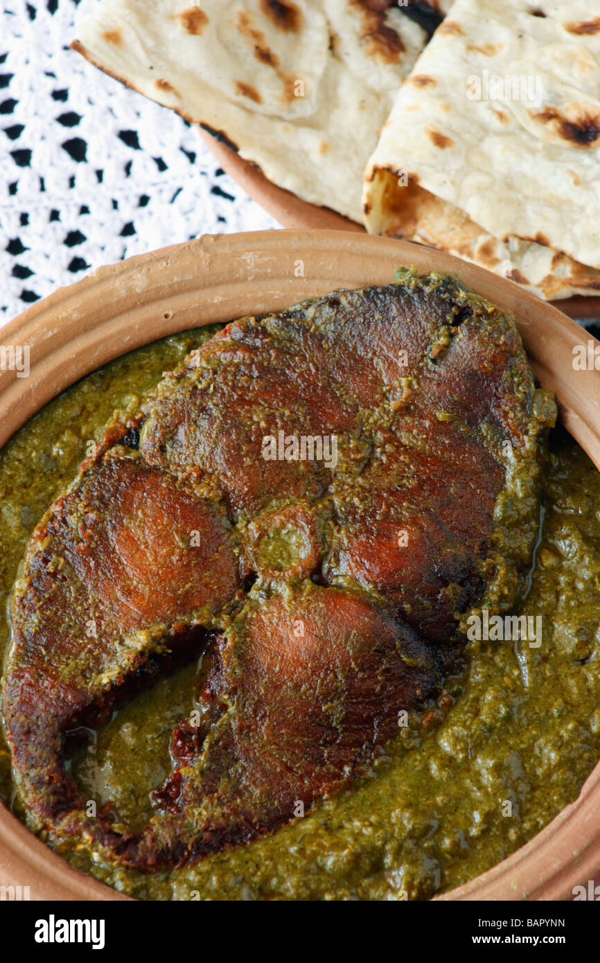 Fish palak fish spinach dish hi-res stock photography and images - Alamy