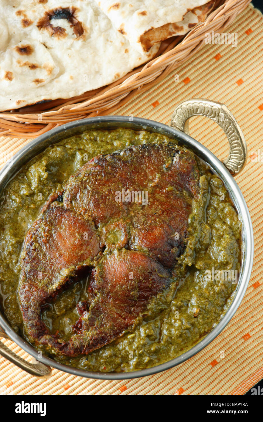 Saag Fish is prepared from Fish cooked in Palak gravy (Spinach) and ...