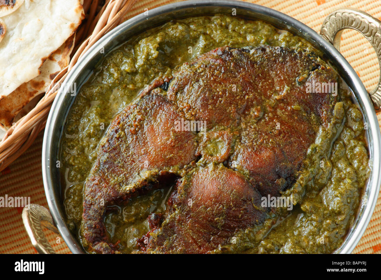 Saag Fish is prepared from Fish cooked in Palak gravy (Spinach) and ...