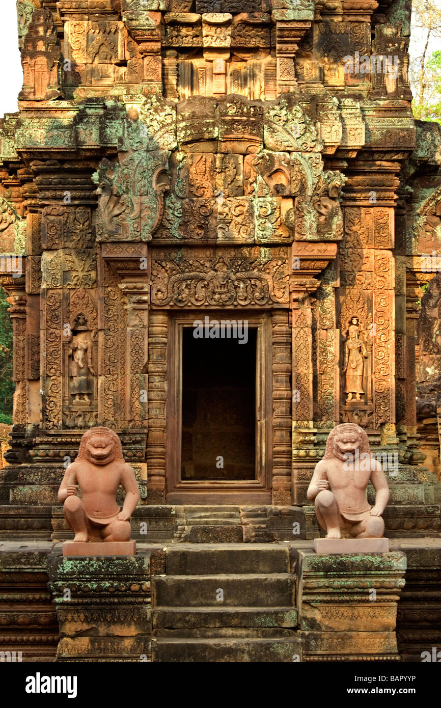 The Banteay Srei temple in Angkor, Cambodia Stock Photo - Alamy