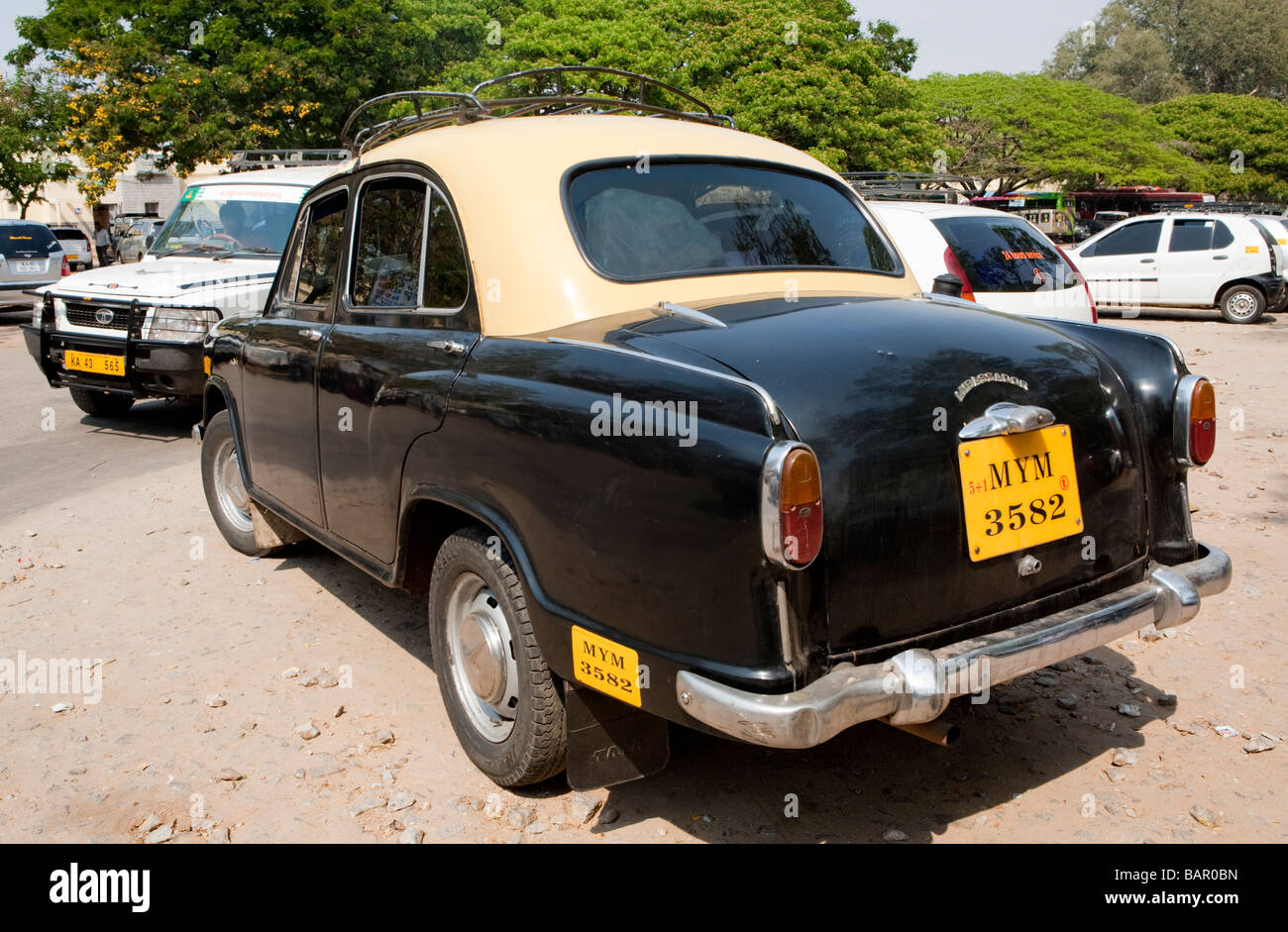 Traditional Delhi Ambassador Taxi New Delhi India Stock Photo - Alamy