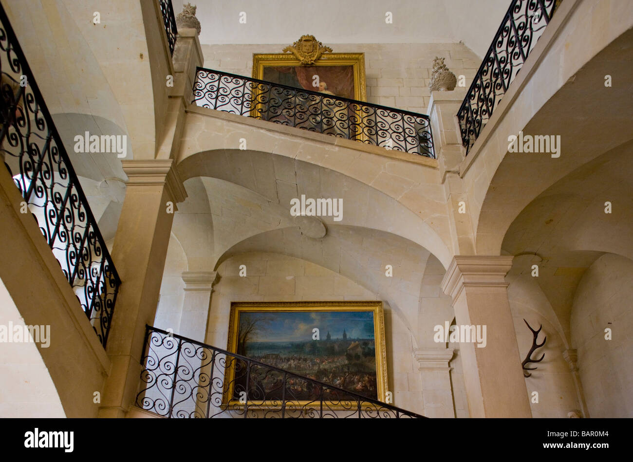 interior of Ussé Castle Indre et Loire Centre France Stock Photo - Alamy