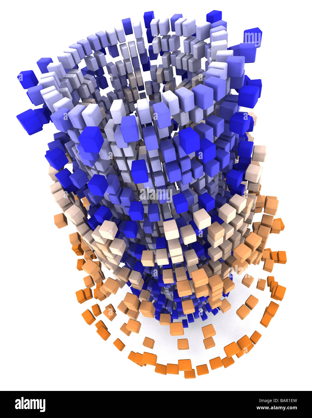 3d render of abstract box background Stock Photo - Alamy