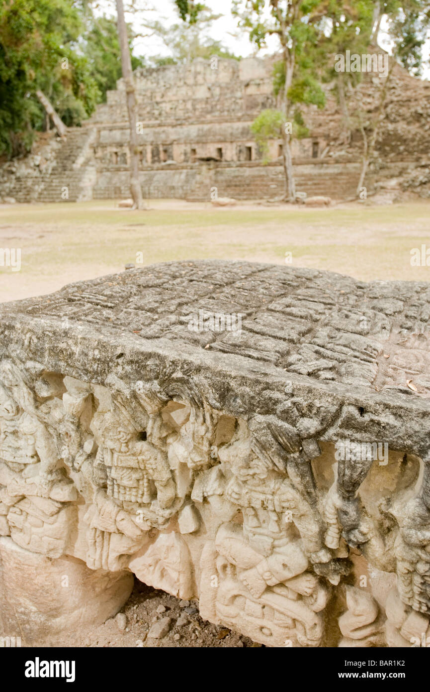 Copan honduras carvings hi-res stock photography and images - Alamy