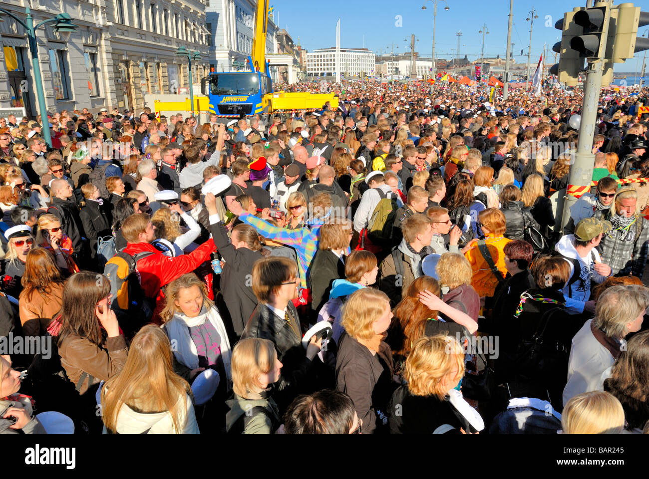 The eve of the May Day, Helsinki. There has been a long tradition of ...