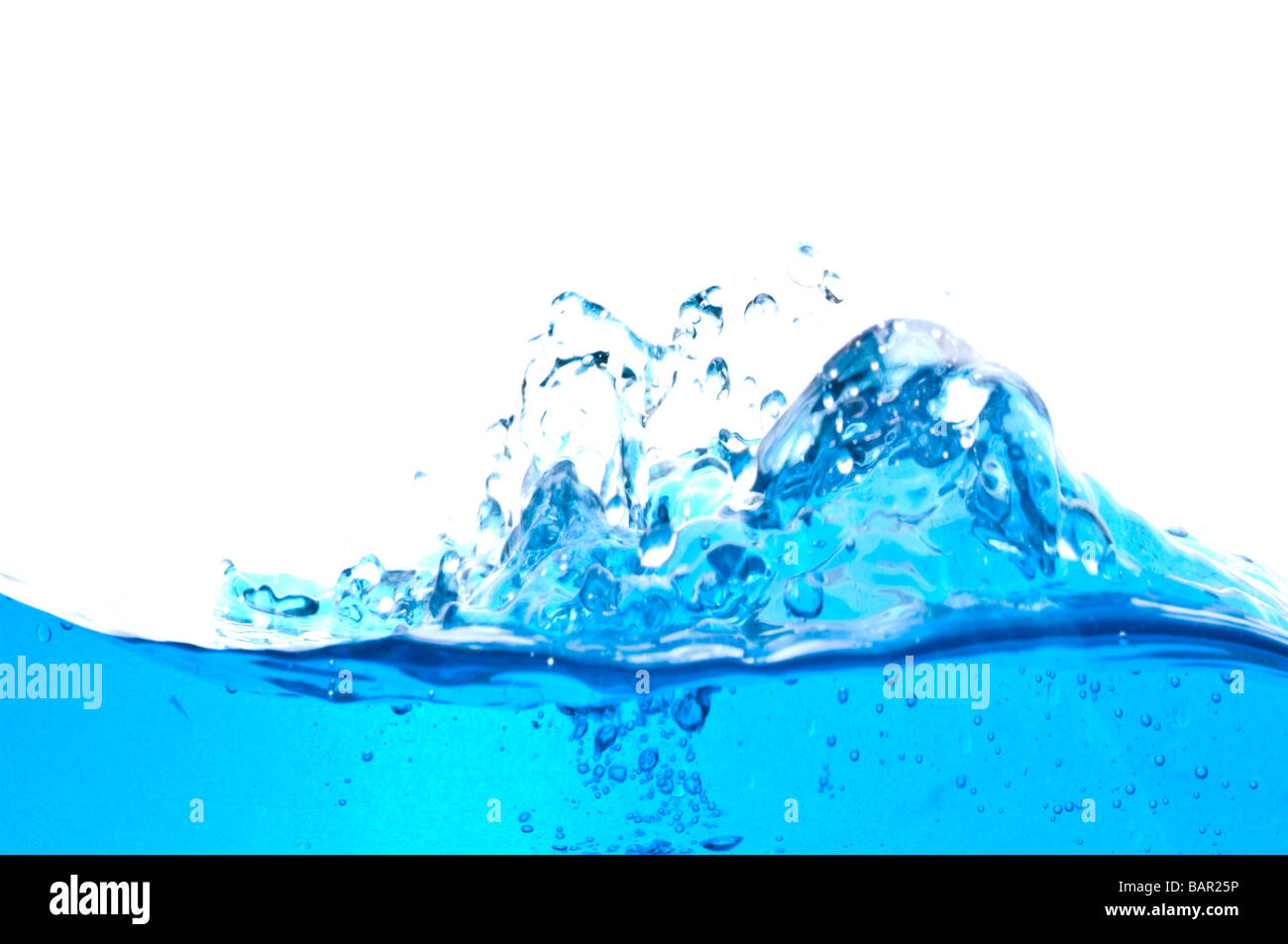 Beautiful splashes a clean water Stock Photo - Alamy
