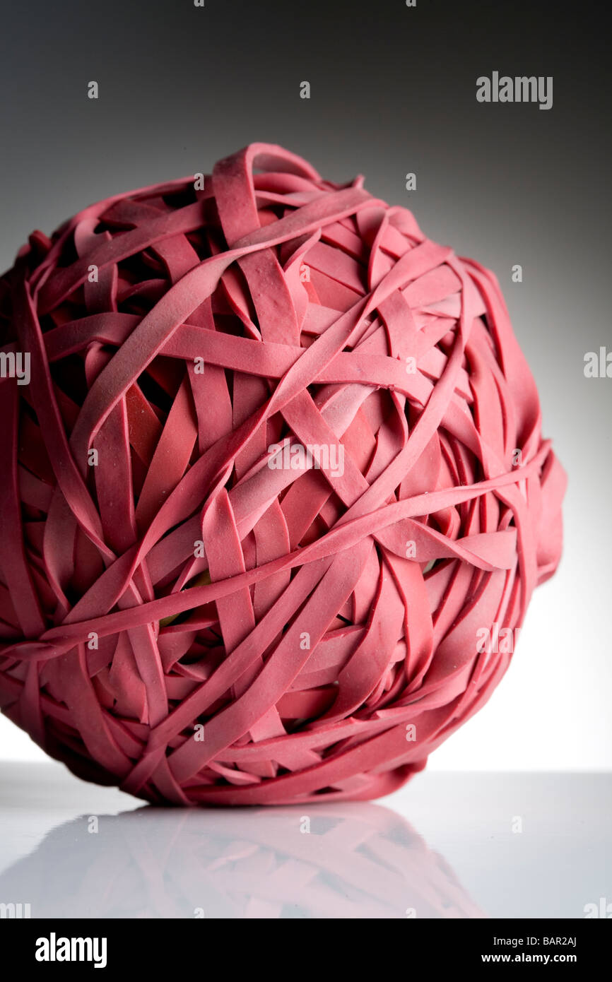 ball of rubber bands Stock Photo - Alamy
