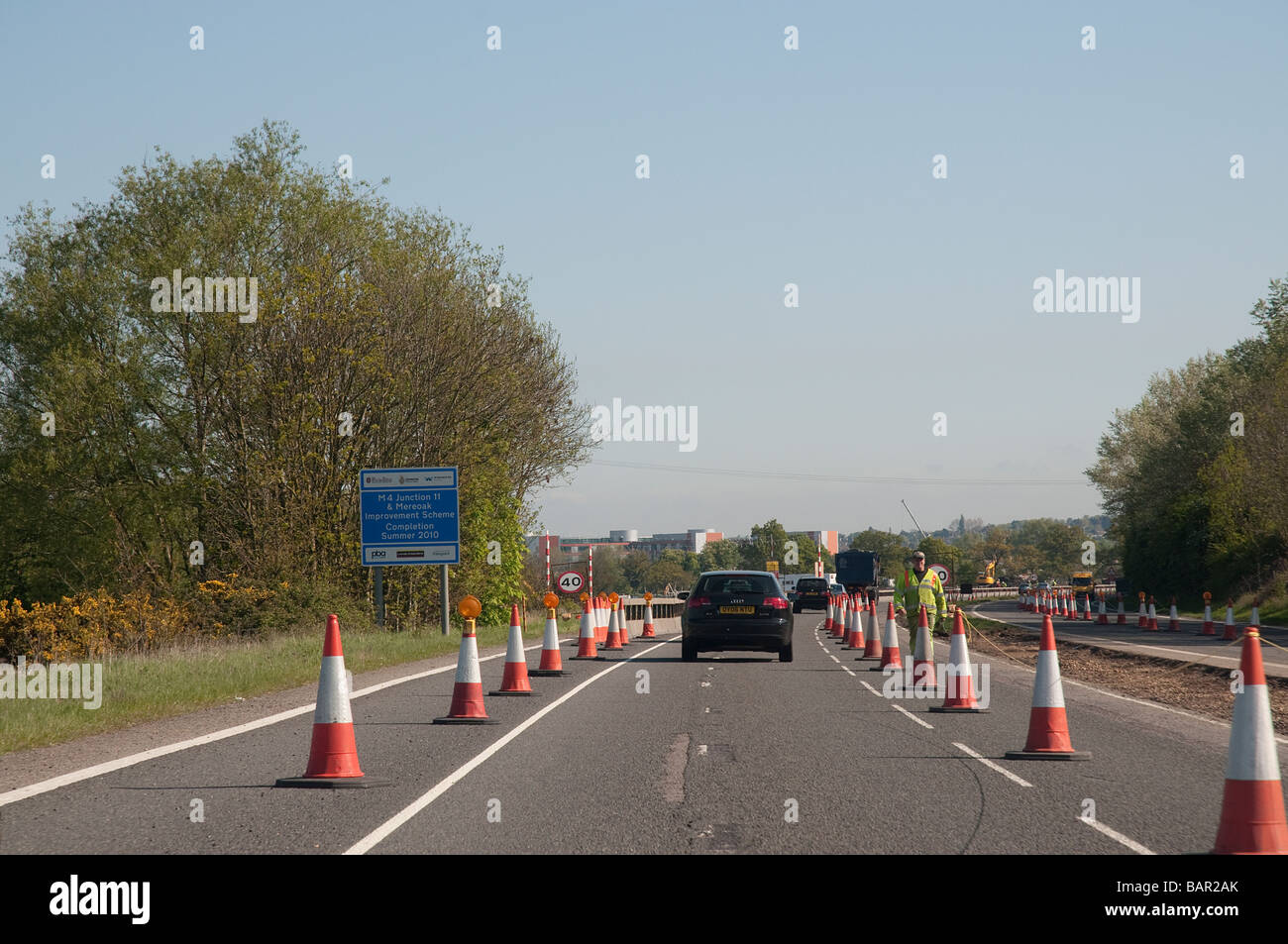 Motorway roadworks hi-res stock photography and images - Alamy