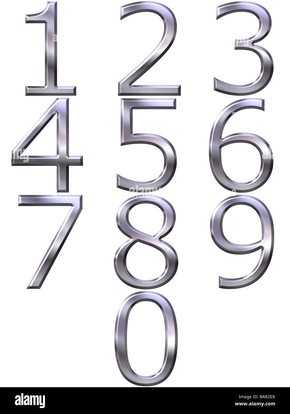 Silver Numbers High Resolution Stock Photography and Images - Alamy