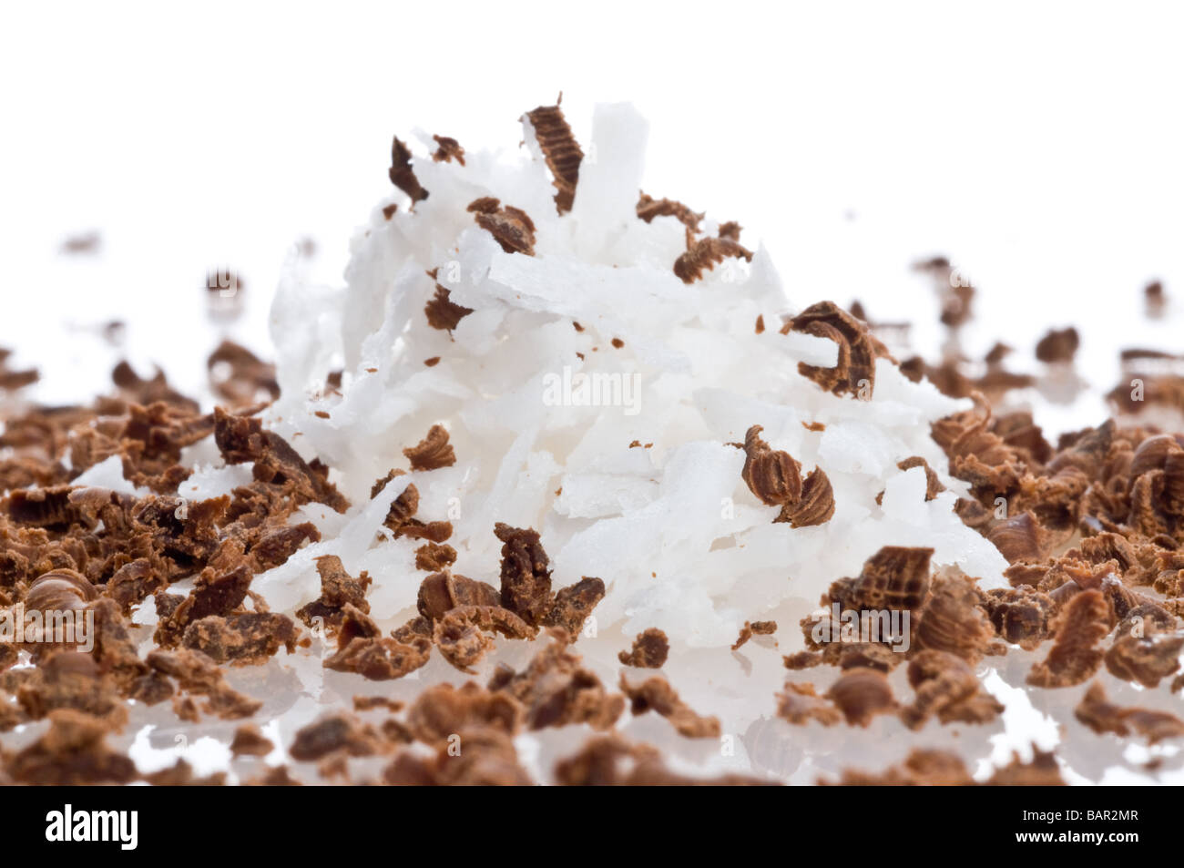 Coco pulp Isolation on the white Stock Photo - Alamy
