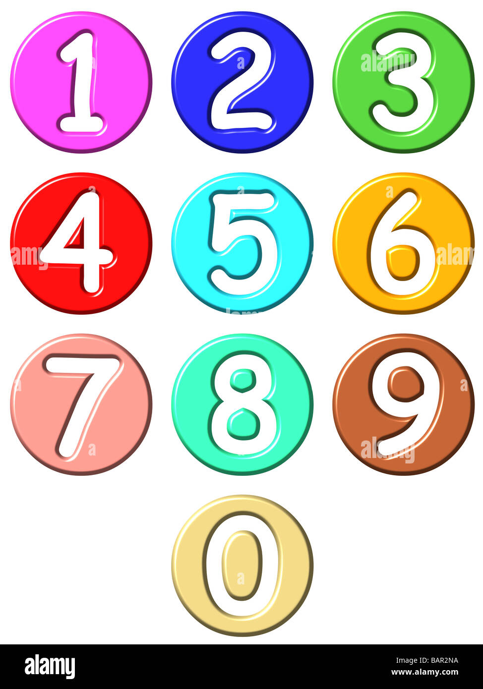 3d comic numbers Stock Photo - Alamy