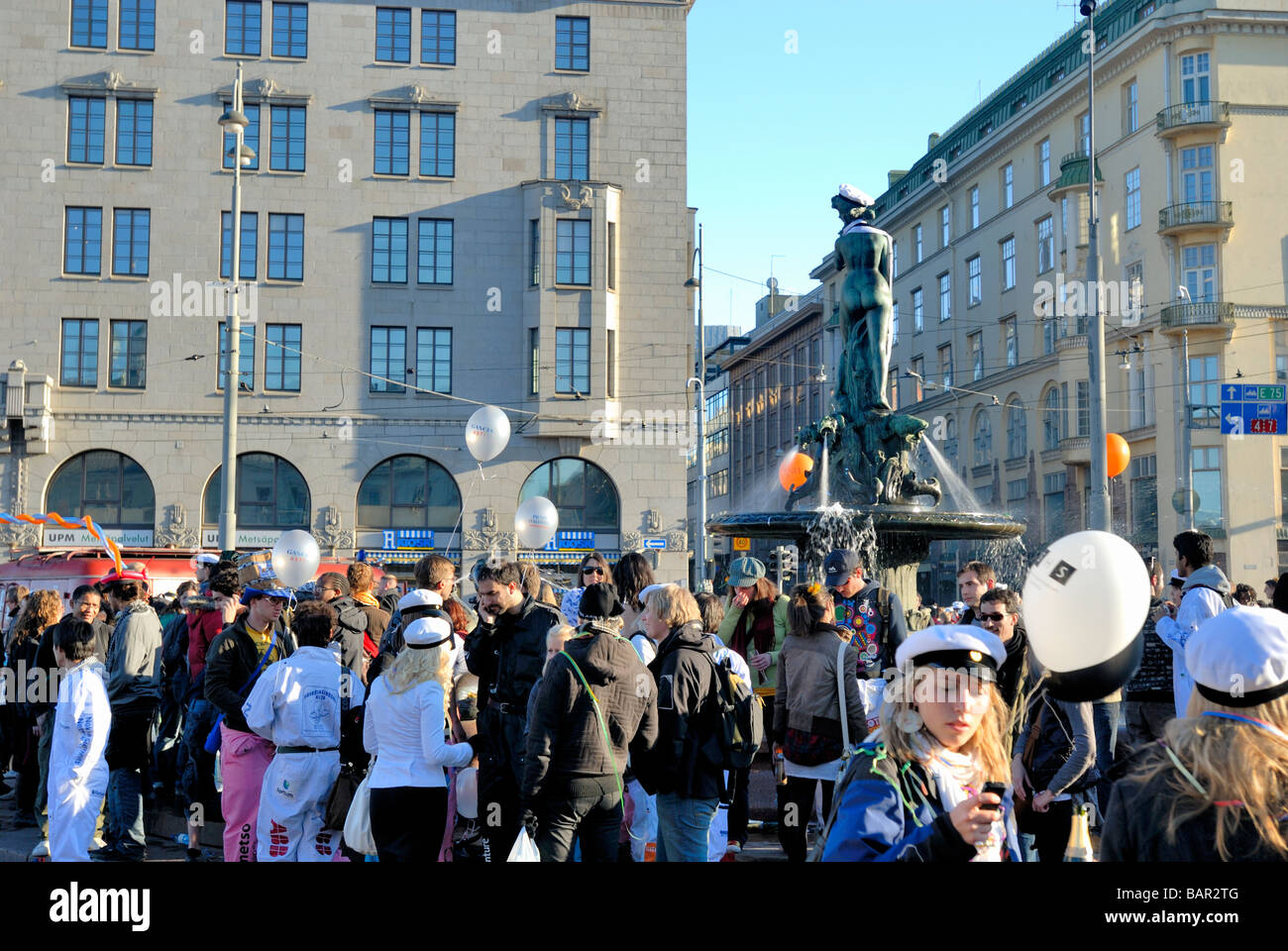 The eve of the May Day, Helsinki. There has been a long tradition of ...