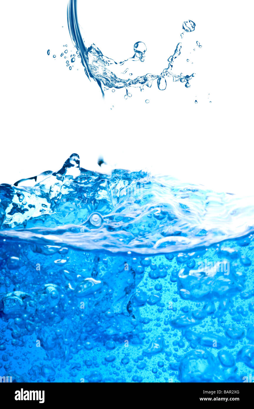 Beautiful splashes a clean water Stock Photo - Alamy