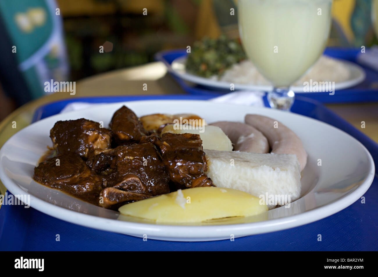 Traditional Caribbean food served at Bajan Restaurant in Barbados ...