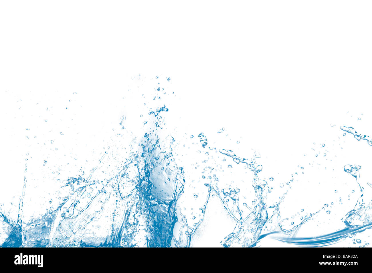 Beautiful splashes a clean water Stock Photo - Alamy