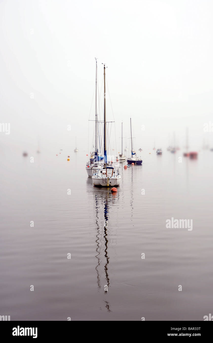 Fog boats hi-res stock photography and images - Alamy