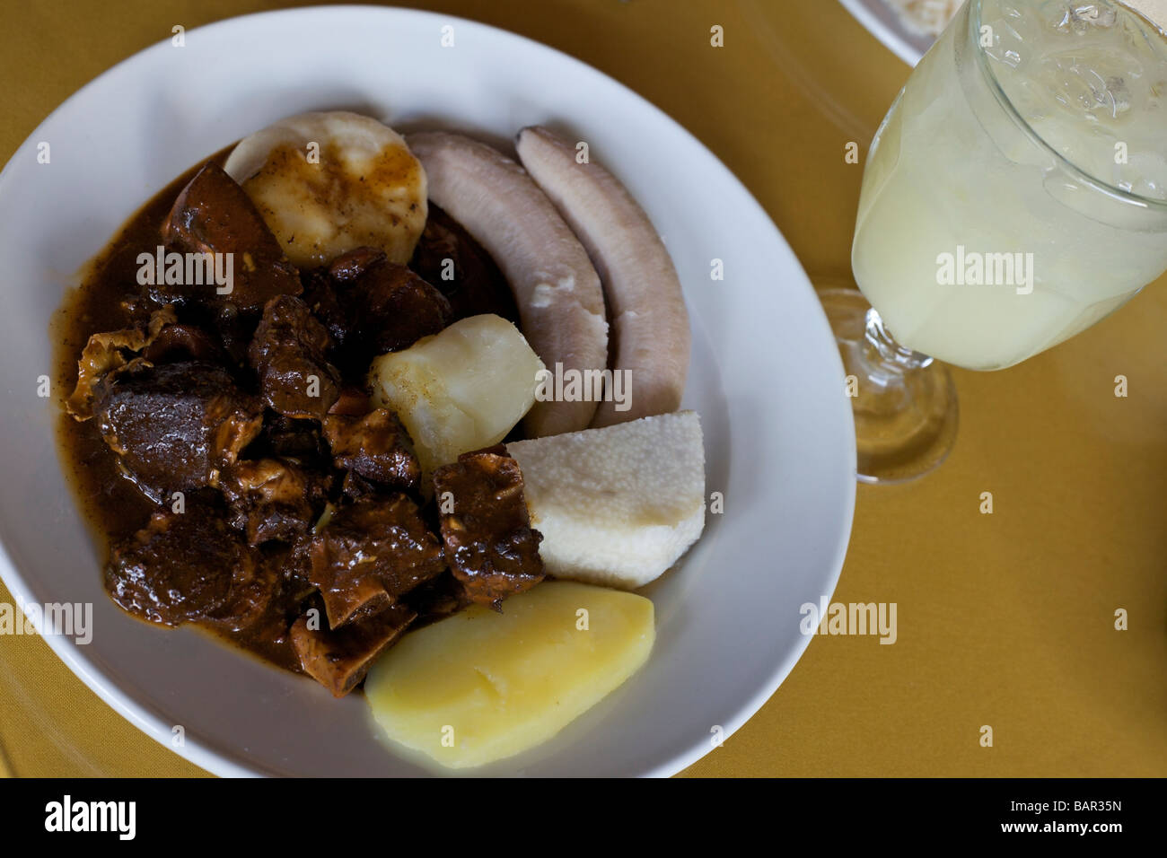 Traditional Caribbean food served at Bajan Restaurant in Barbados ...