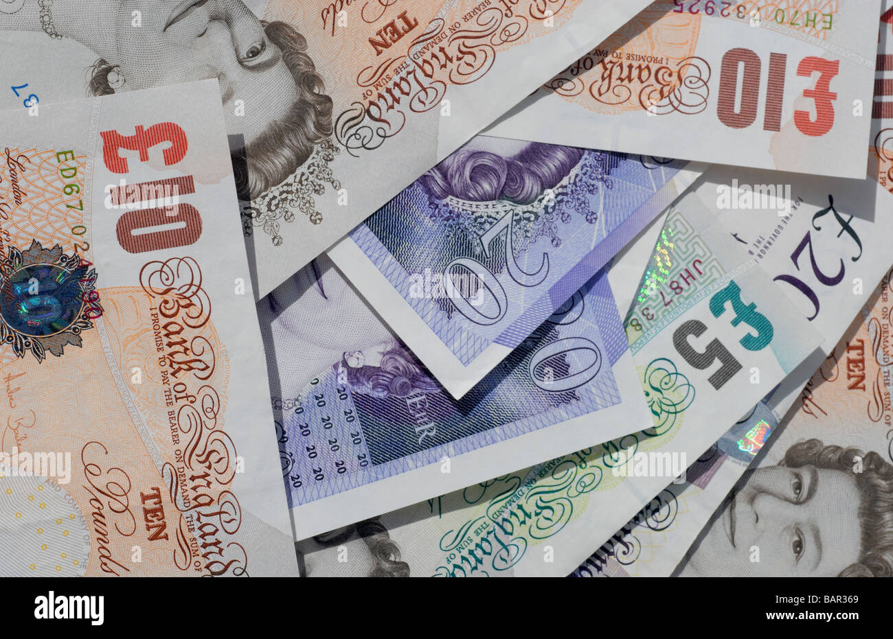 British bank notes Stock Photo - Alamy
