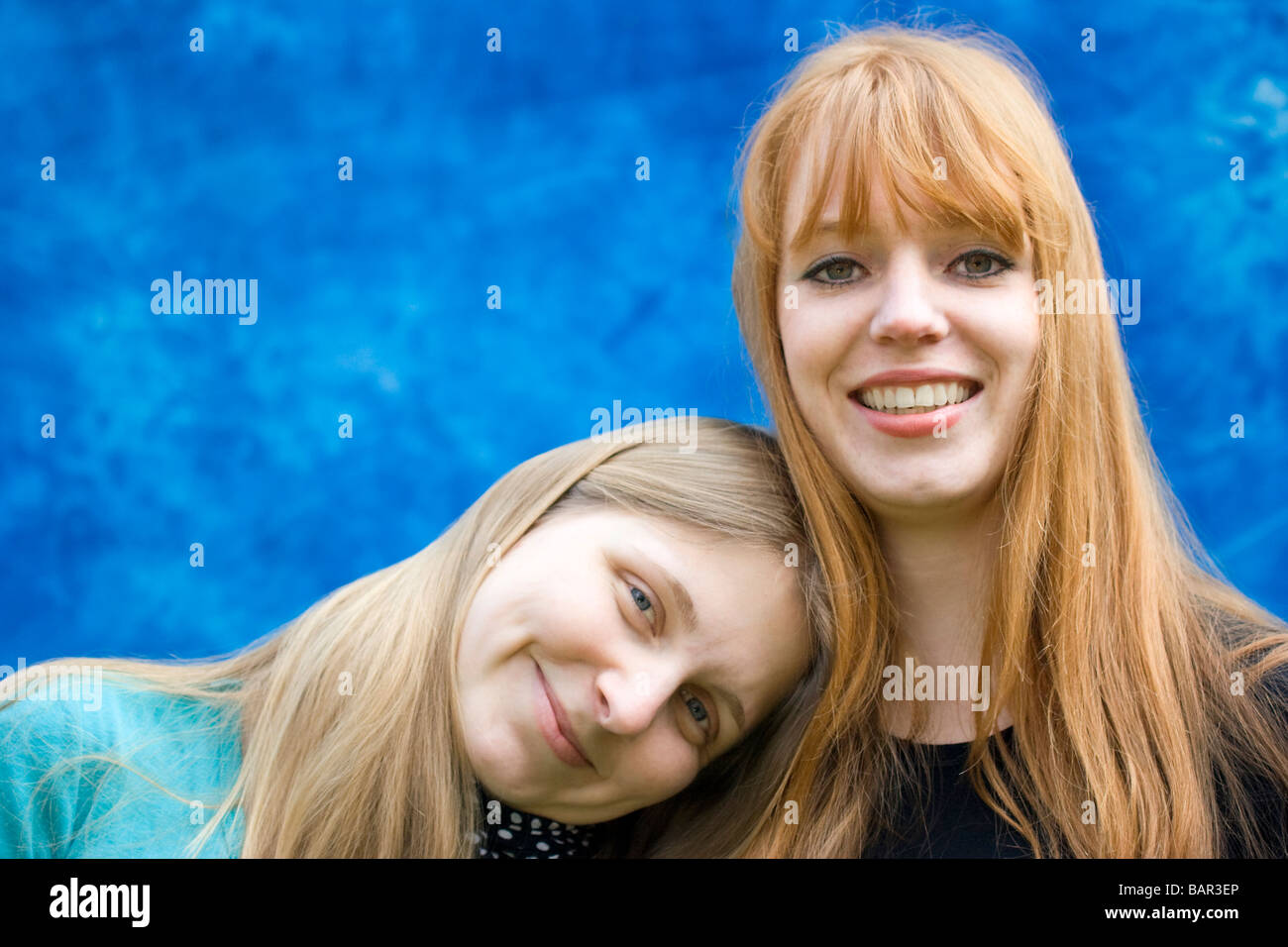 Two Young Women Best Friends Stock Photo - Alamy