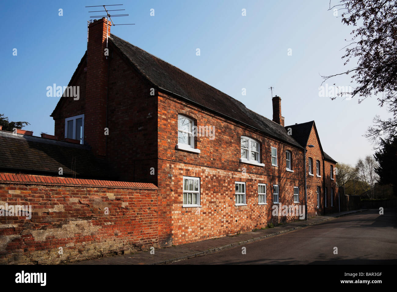 a mill building converted into apartments Stock Photo - Alamy