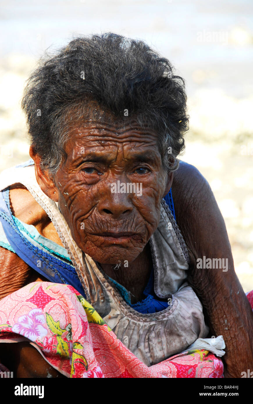 Moken sea gypsy tribe koh lhao ranong southern thailand lady hi-res ...