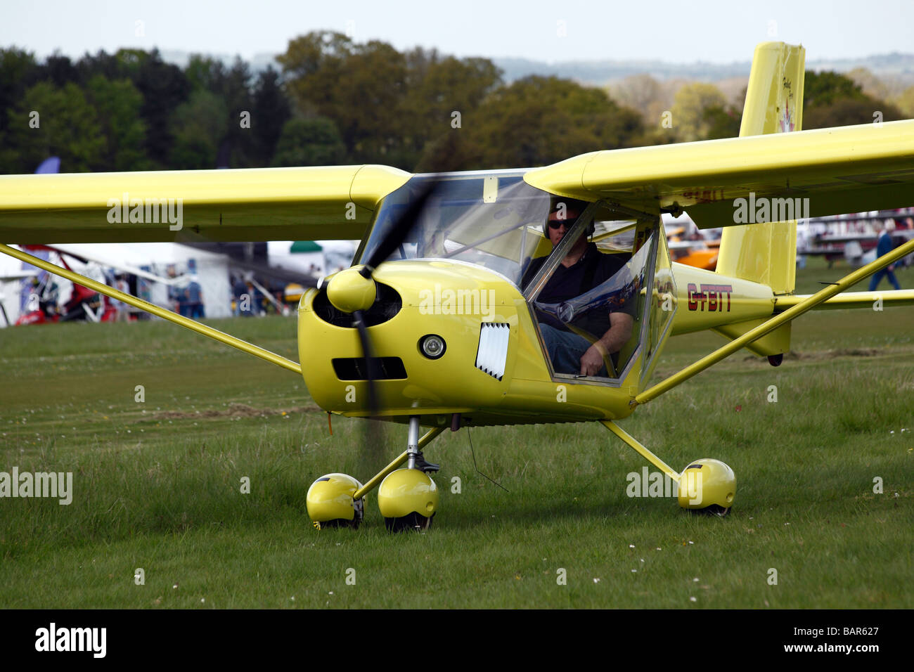 An Aeroprakt Foxbat microlight aircraft at Popham airfield in Hampshire ...