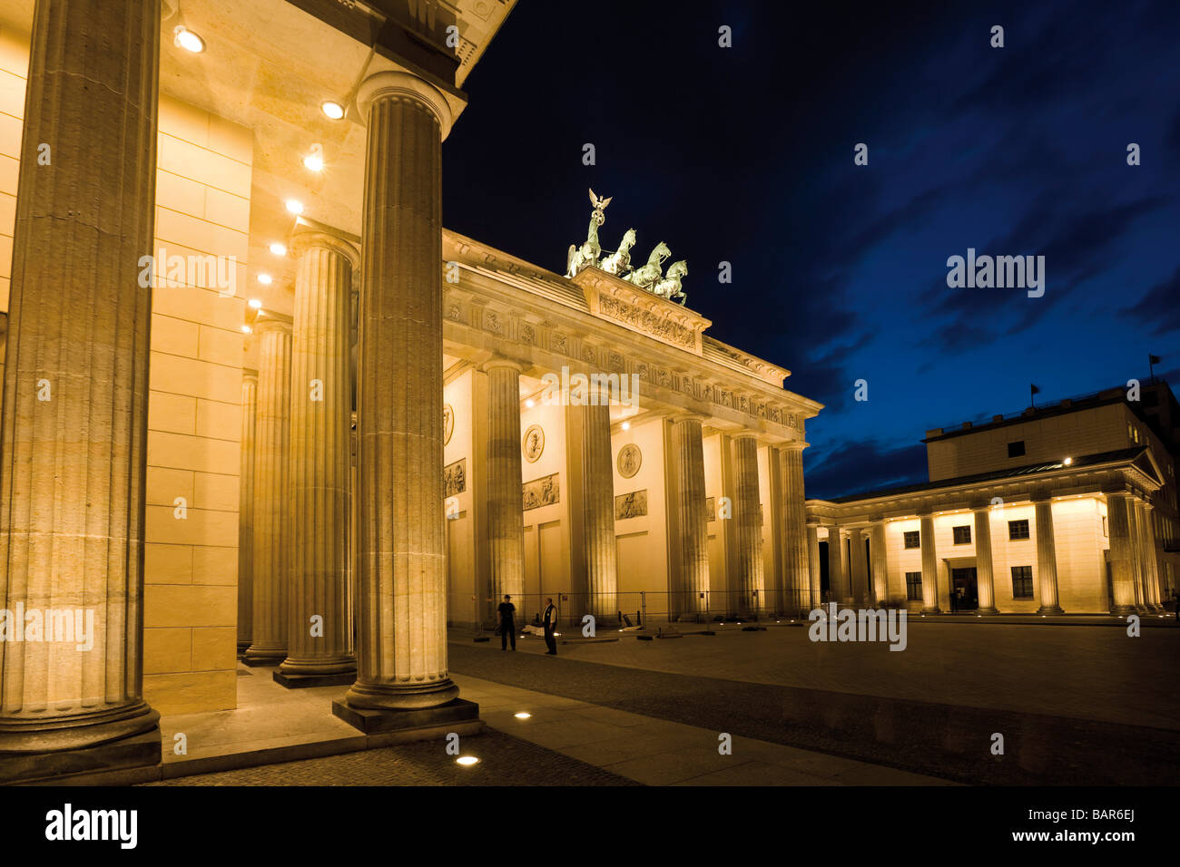 Germany, Berlin, Brandenburg Gate at night Stock Photo - Alamy