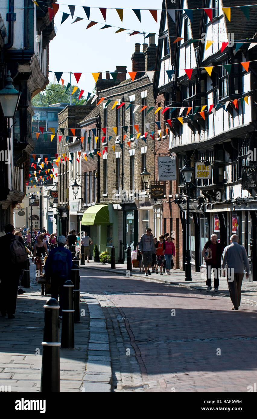 Rochester High Street in Kent Stock Photo - Alamy