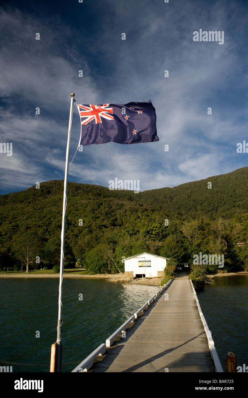 Endeavour Inlet Marlborough Sound South Island New Zealand Stock Photo ...