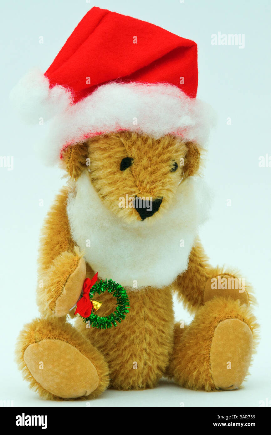 Mini Father Christmas teddy bear (Mini Bear Collection Stock Photo - Alamy